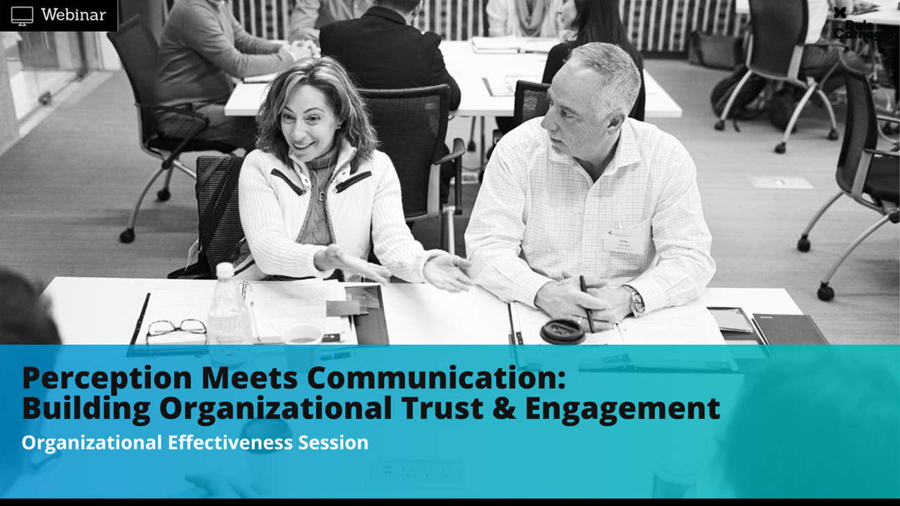 Perception Meets Communication: Building Organizational Trust ...